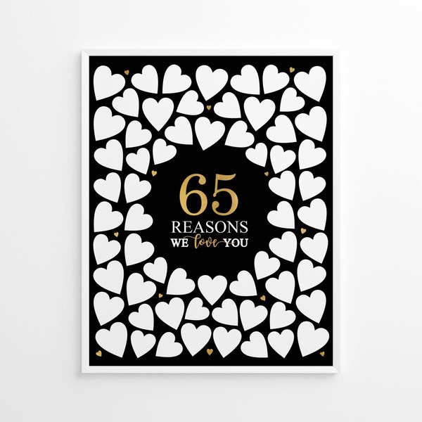 65 Reasons We Love You - Etsy