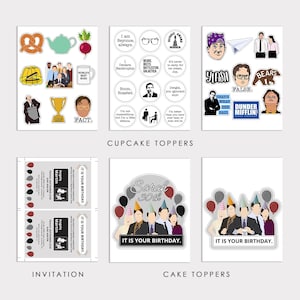 The Office Theme Birthday Party Decorations, BUNDLE, Office Banner ...