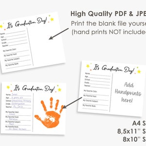 Graduation, Handprint Art, End of the Year, Grad, Kindergarten ...