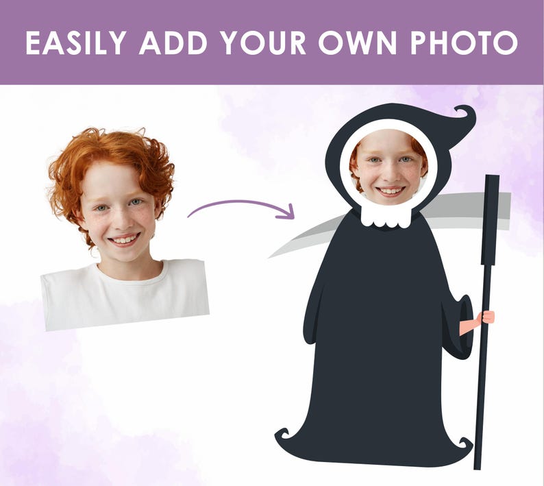 14x Halloween Costume Photo Frames, Bundle, Add Your Own Photo, DIY ...