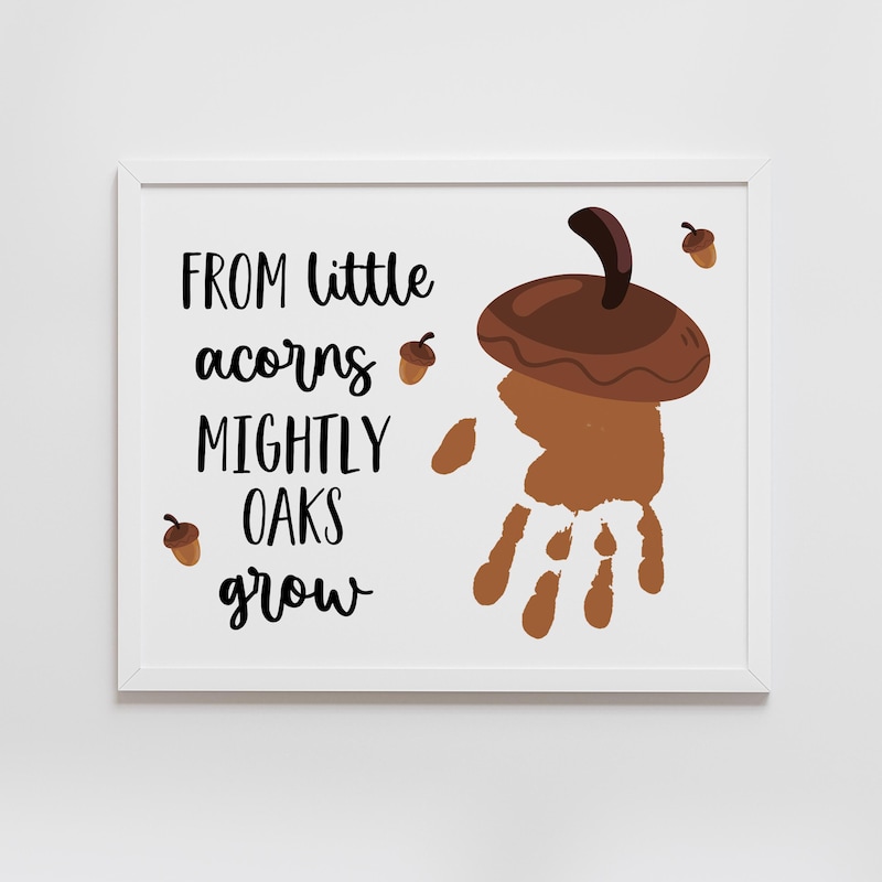 Acorn Handprint - Etsy