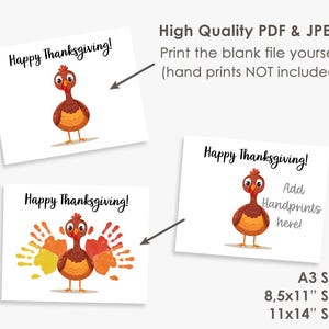 Thanksgiving Turkey Handprint Art for Kids, Fall | Autumn Handprint ...