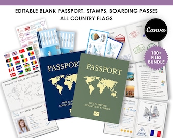 Printable Play Passport & Travel Activity Pack for Kids - Airport ...