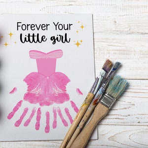 Daddy's Little Princess, Hanprint Art Craft, Father's Day Gift From ...