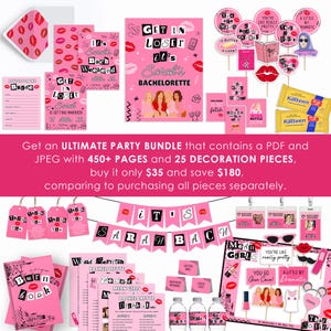 Mean Girls Theme Banner, Mean Girls Bachelorette, Burn Book Theme Decor ...