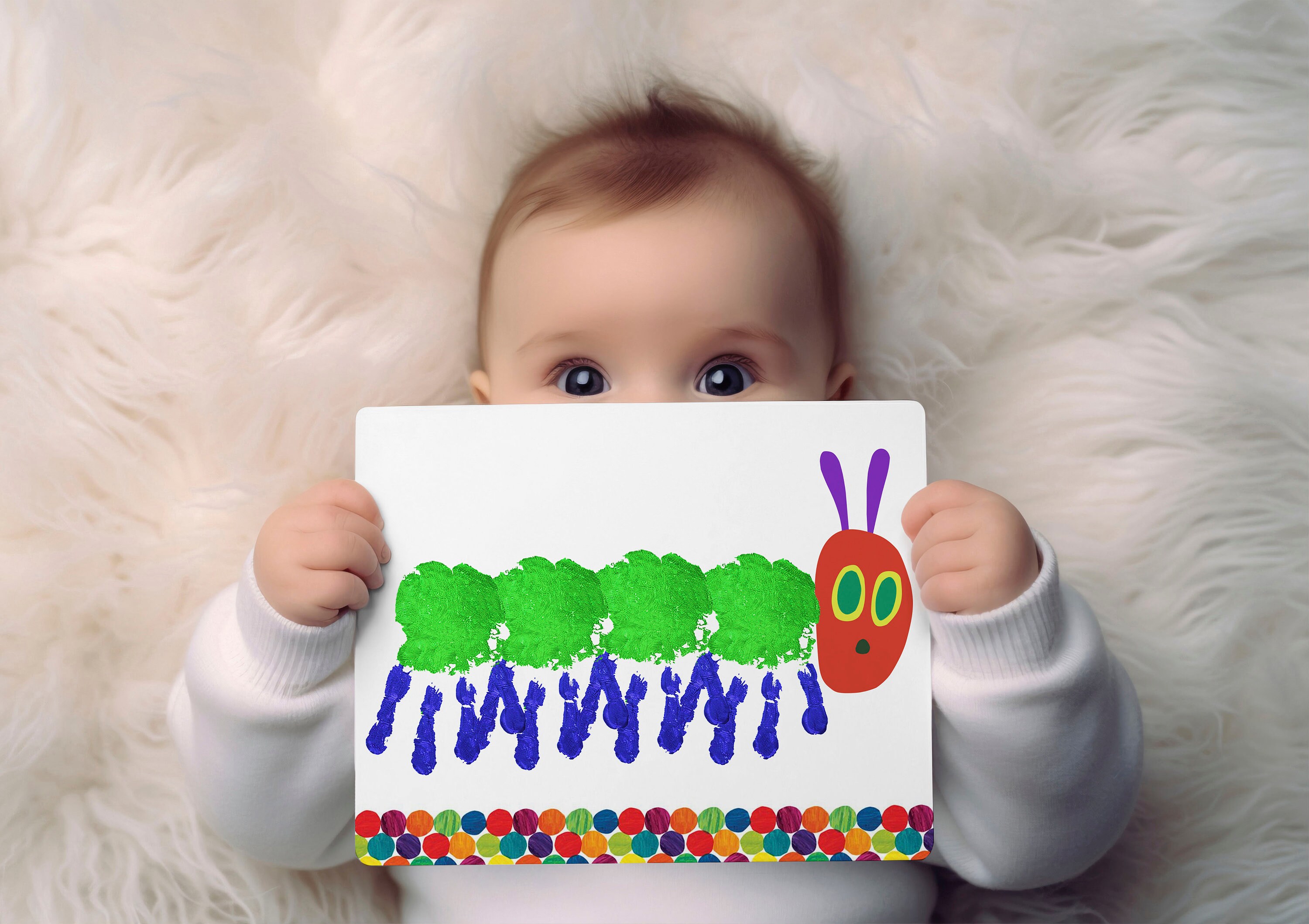 The Hungry Caterpillar, Handprint Art Craft, Crafts for Kids | for ...