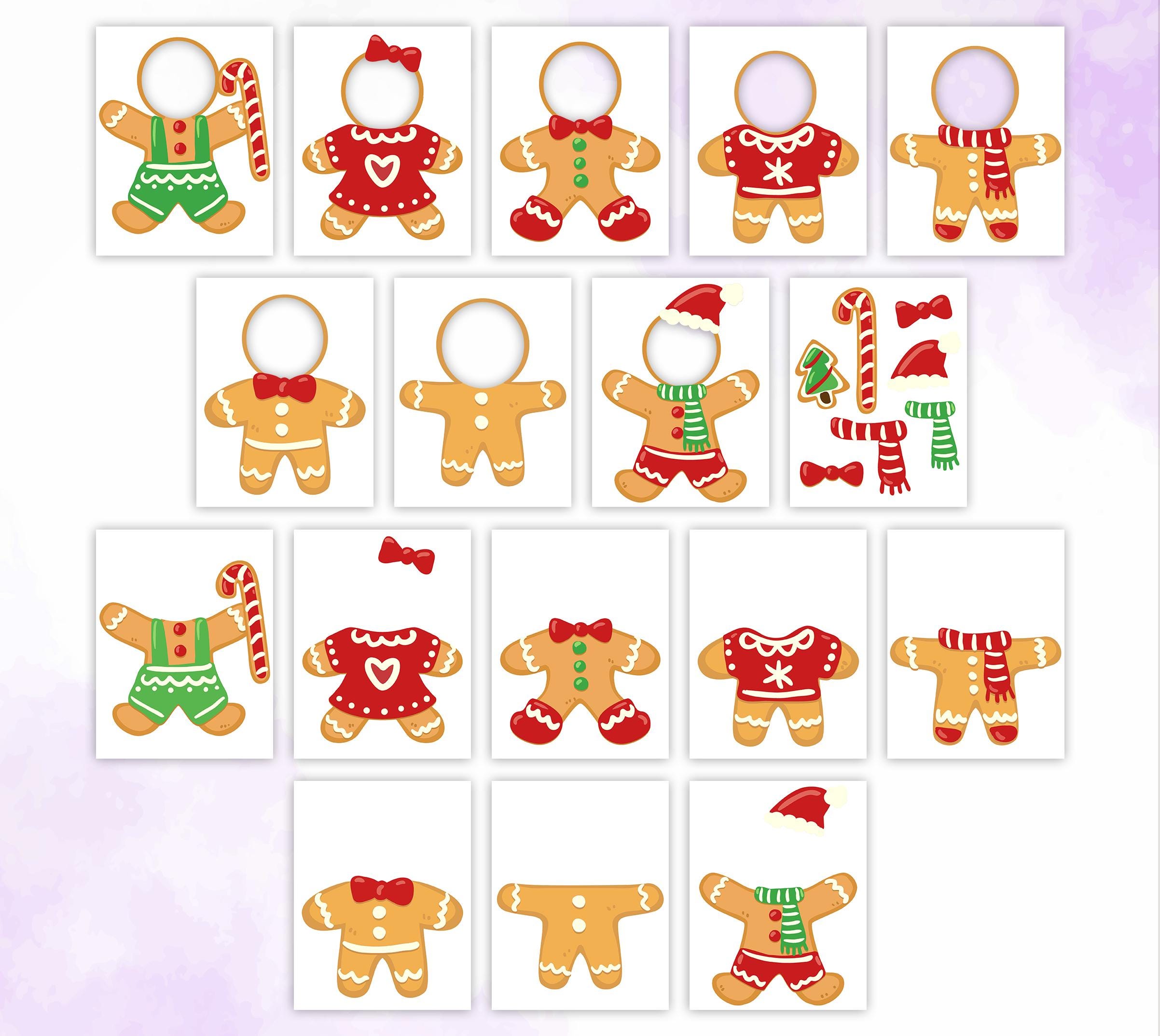 Gingerbread Photo Frames, Bundle, Add Your Own Photo, DIY, Christmas ...