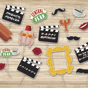 Friends Photo Booth Props, Friends Theme Birthday Party Props, DIY ...