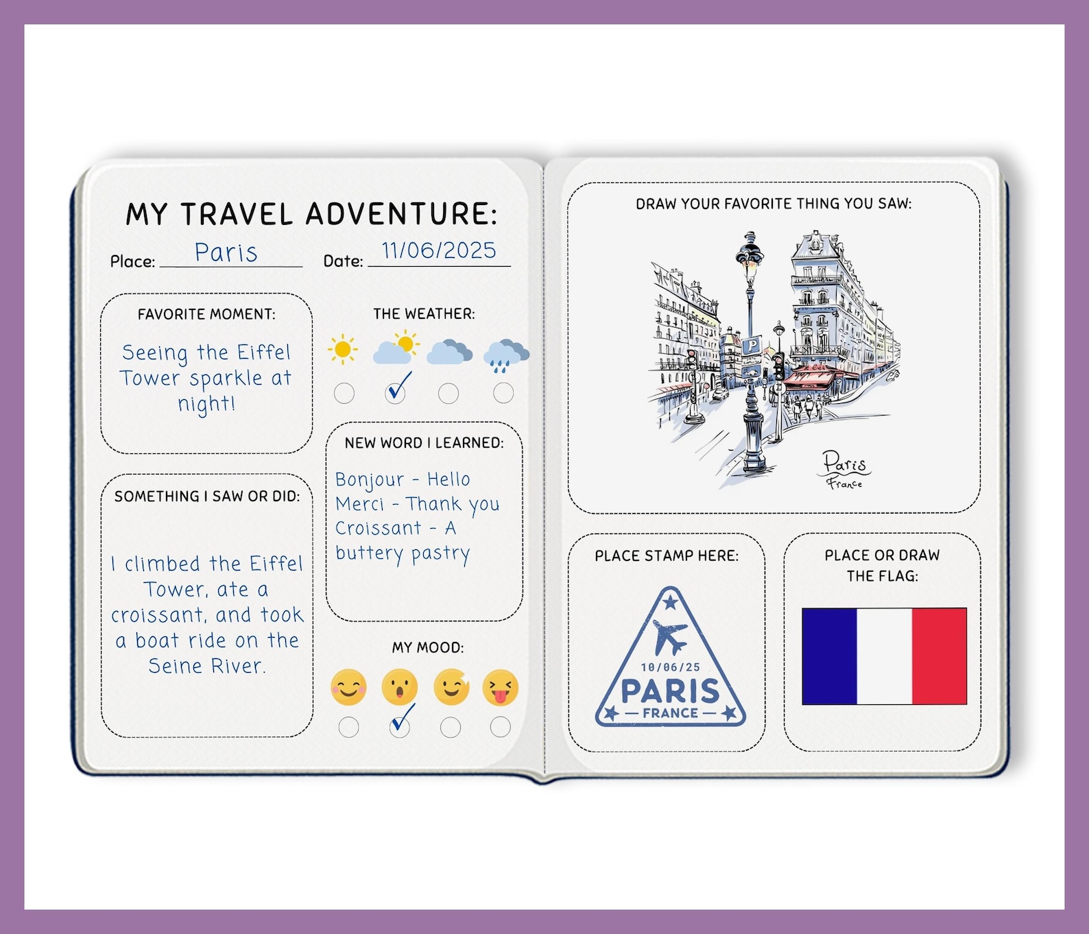 Printable Play Passport & Travel Activity Pack for Kids, Airport ...