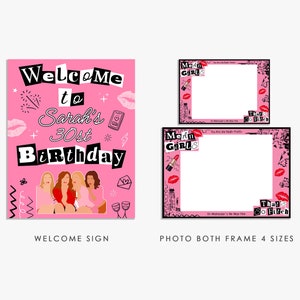 Mean Girls Theme Birthday Party Decor, BUNDLE, Mean Girls Invitation ...