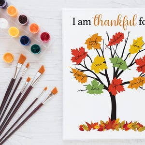 Fall Tree Activity Kit, Give Thanks to God, Thanksgiving Craft for Kids ...