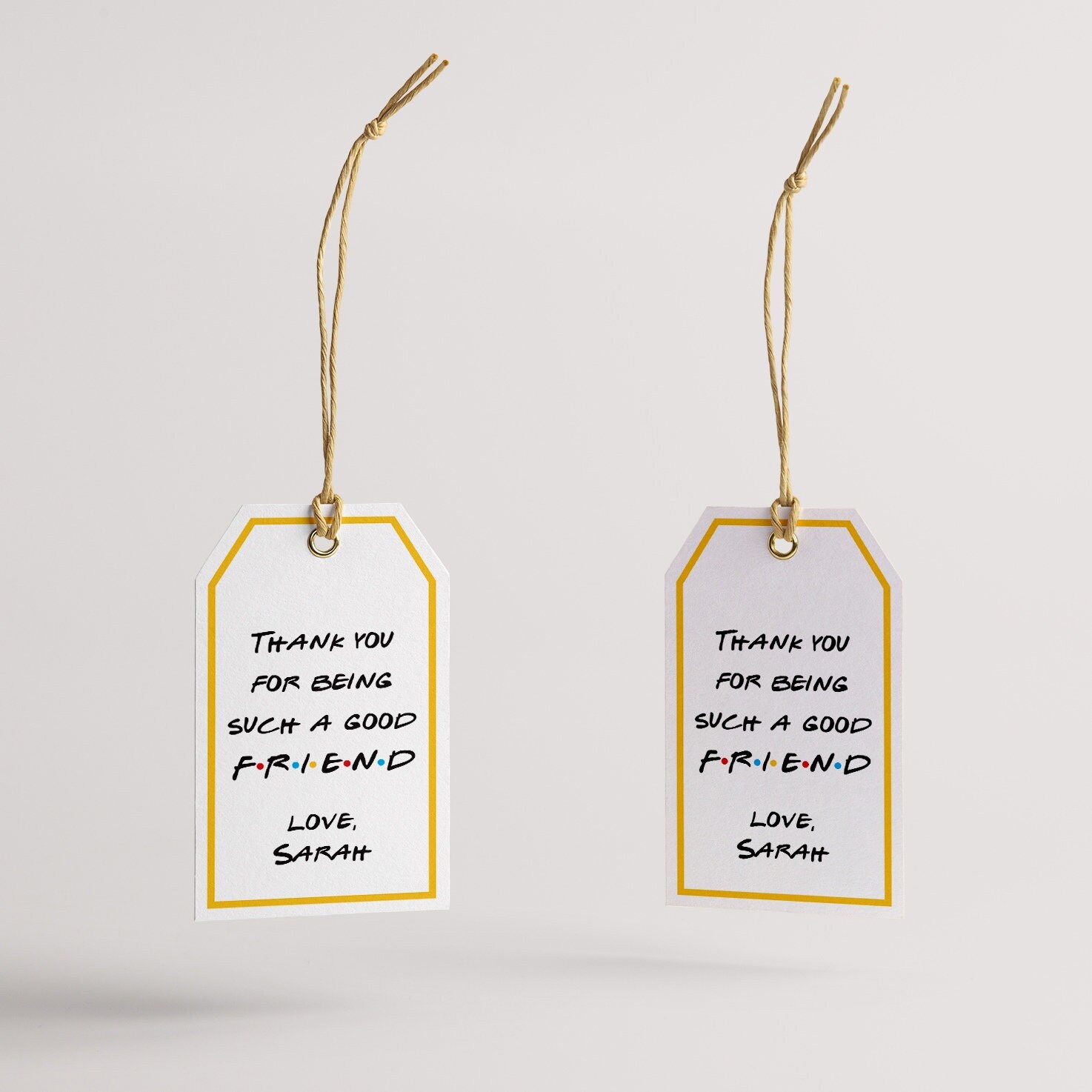 Editable Friends Gift Tag, Friends Theme Birthday Party Favor Tag ...