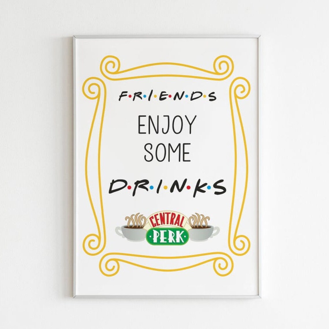 Friends Theme Baby Shower Sign, BUNDLE, Baby Shower Party Signs Table ...