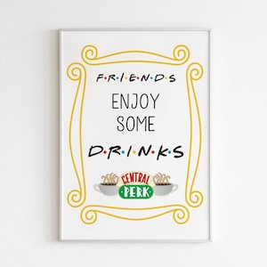 Friends Theme Party Sign, BUNDLE, Birthday | Bridal Shower | Baby ...