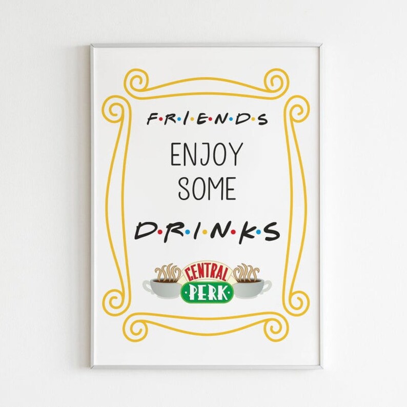 Friends Theme Baby Shower Sign, BUNDLE, Baby Shower Party Signs Table ...