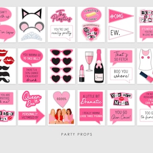 Mean Girls Theme Birthday Party Decor, BUNDLE, Mean Girls Invitation ...