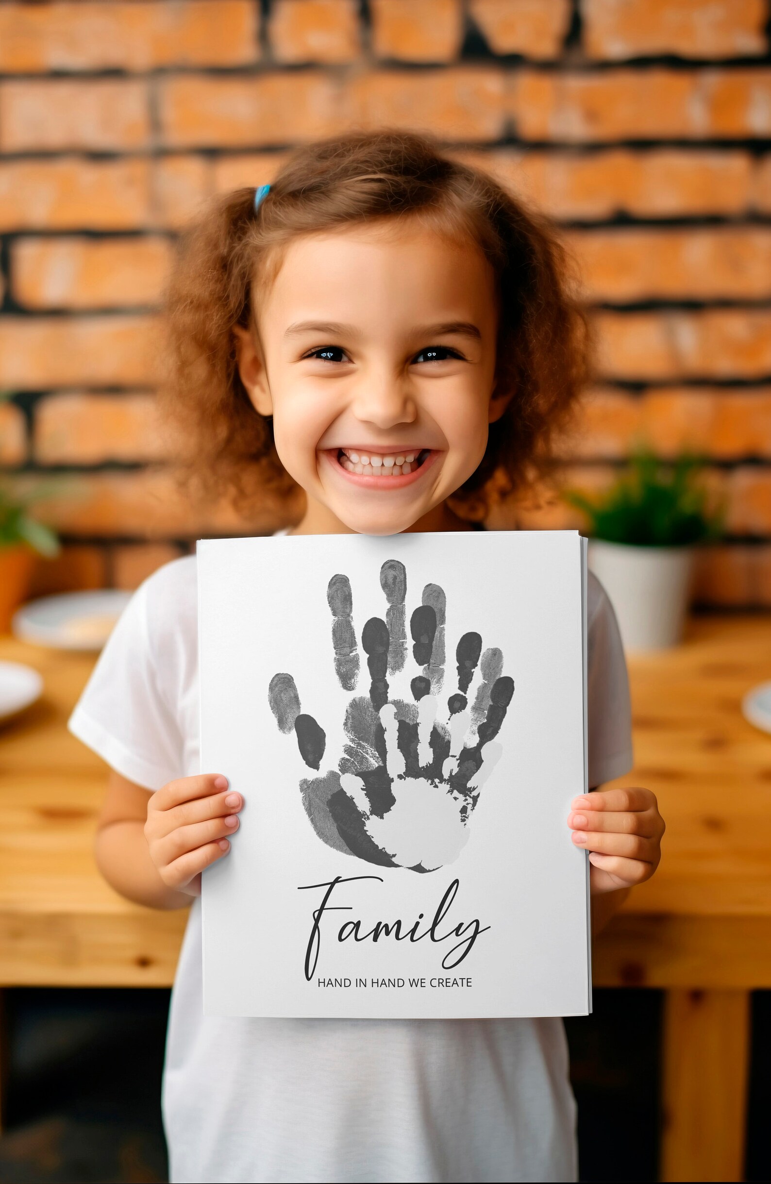 Family Handprint Art Craft, DIY, Memory Decor, Family Hand Print Kit ...