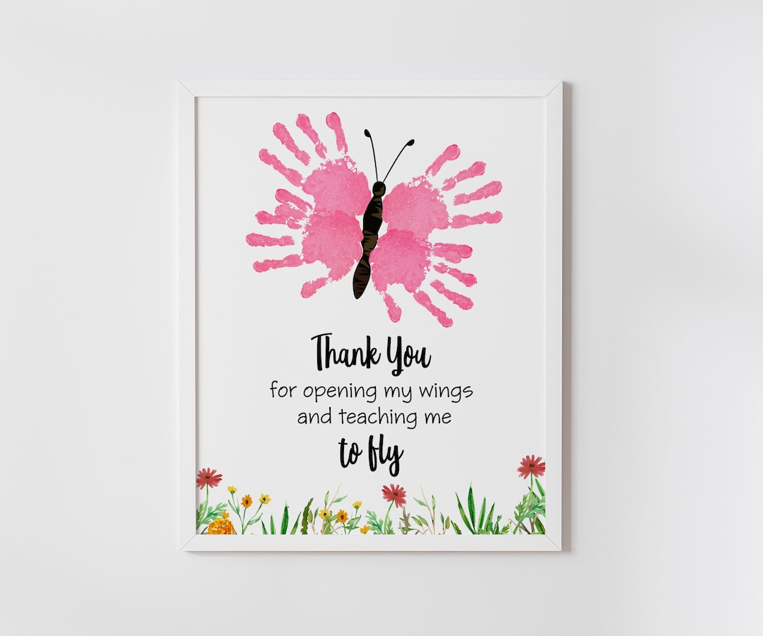 Preschool Teacher Appreciation Handprint Art, DIY, Dance Teacher, Thank ...
