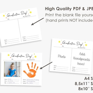 Graduation, Handprint Art, End of the Year, Kindergarten | Preschool ...