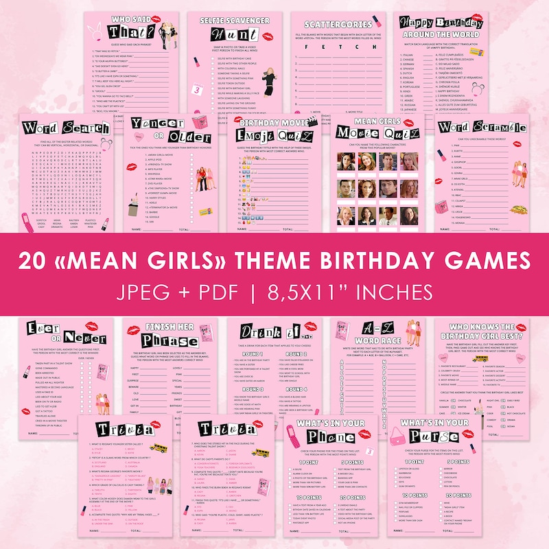 Mean Girls Design Bundle - Etsy UK
