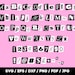 Burn Book Alphabet, Letters Numbers Symbols, Burn Book Font, Svg, Png ...