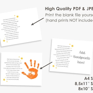 Graduation Handprint Art Poem, End of the Year, Kindergarten ...