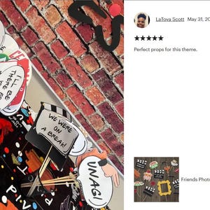 Friends Photo Booth Props, Friends Theme Graduation Party Props ...