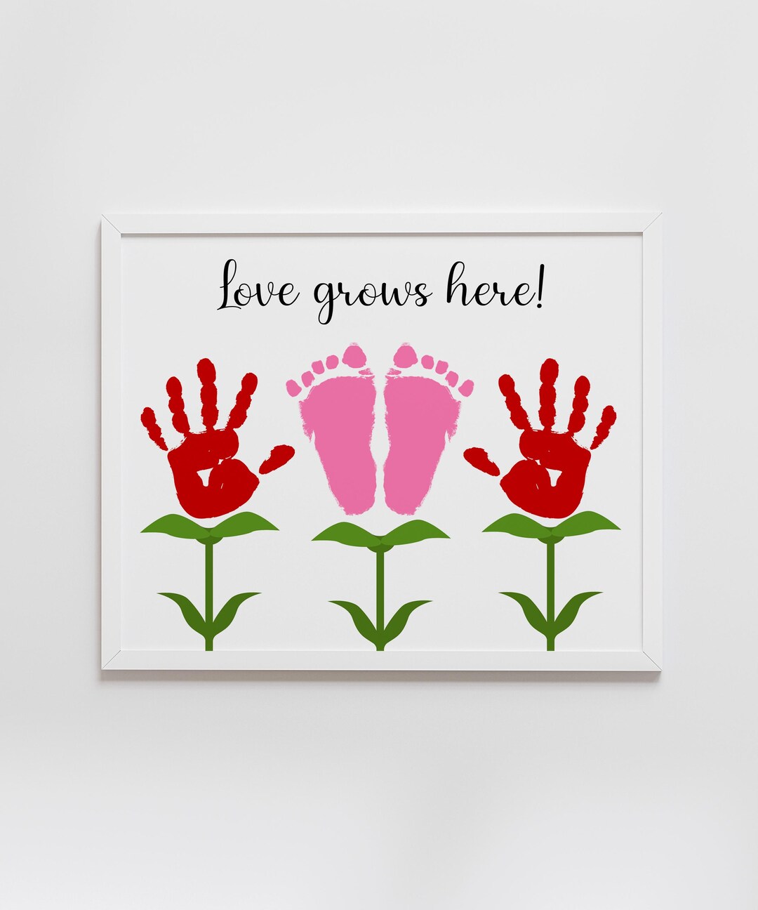 Valentine's Day Handprint | Footprint Art Craft for Kids, DIY ...