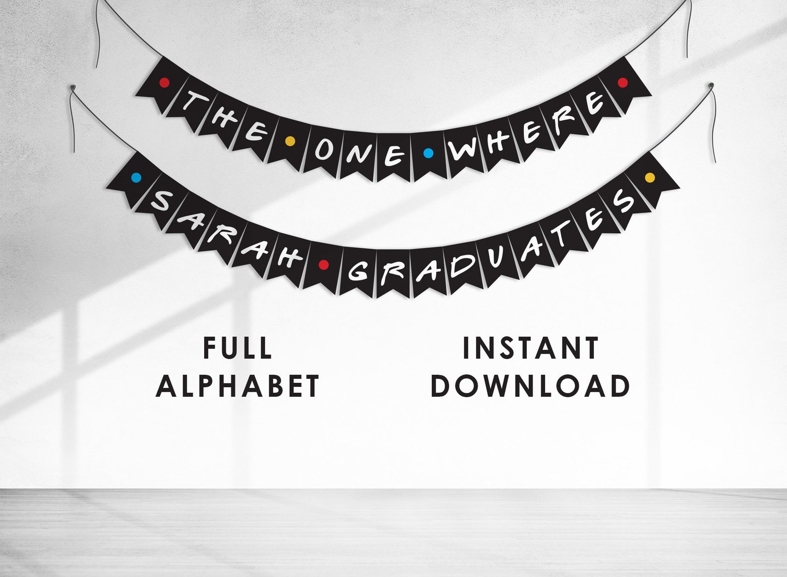 Friends Birthday Banner, DIY, Birthday Party Decorations, Friends Theme ...