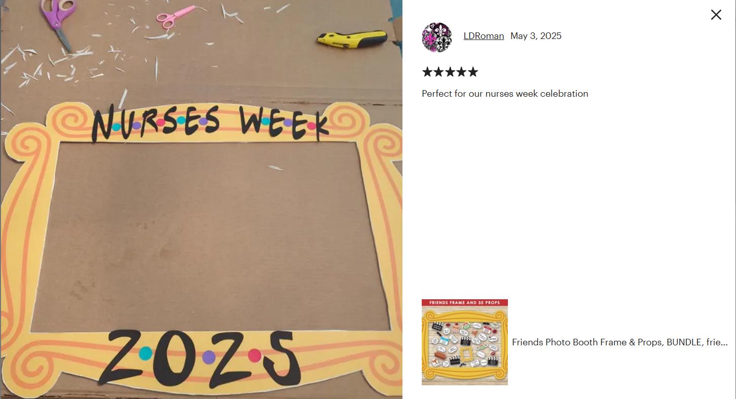 Friends Photo Booth Frame & Props, BUNDLE, Friends Theme Baby Shower ...