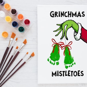 Christmas Footprint Art, Crafts for Kids, Mistletoes, Fun Holiday ...