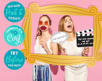 Friends Themed Photo Booth Props Printable - Etsy