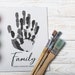 Family Handprint Art Craft, DIY, Memory Decor, Family Hand Print Kit ...