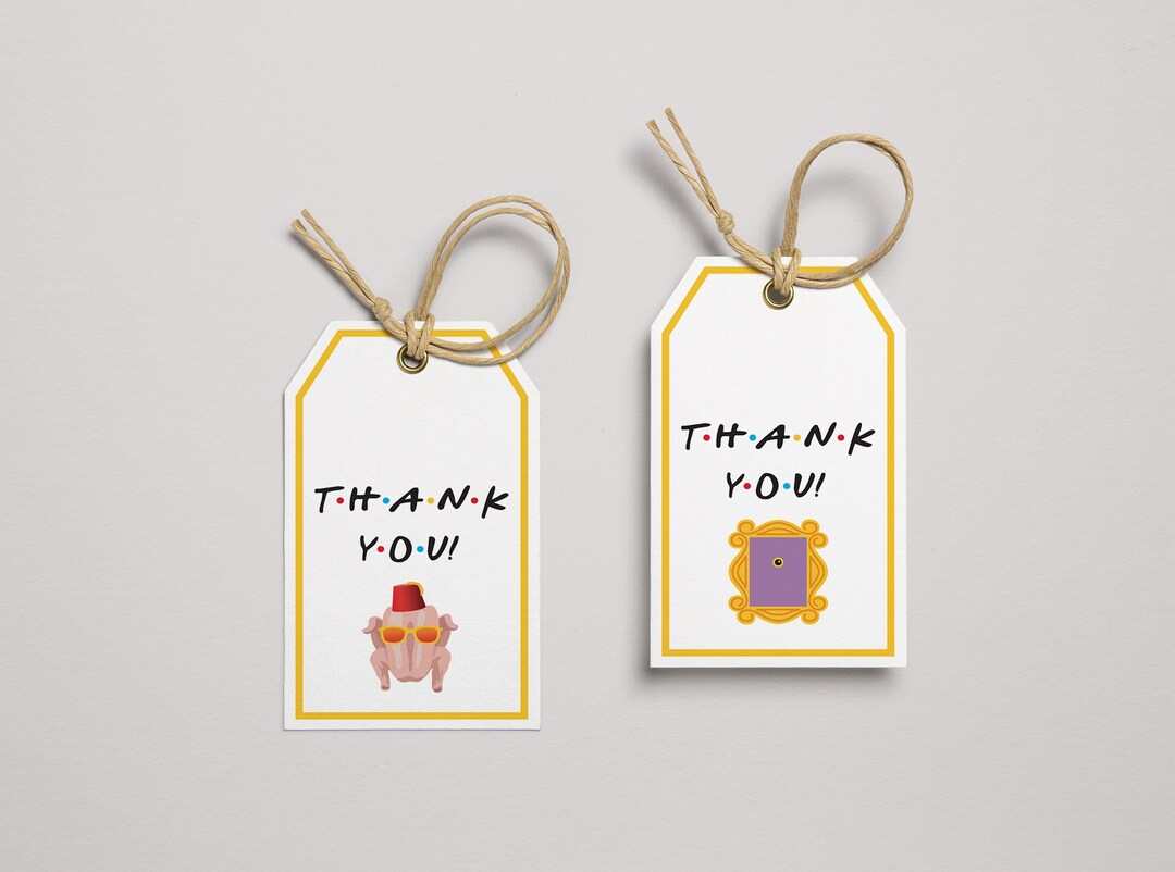 Friends Gift Tag, Friends Theme Birthday | Bridal Shower Party Favor ...