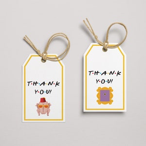 Friends Gift Tag, Friends Theme Birthday | Bridal Shower Party Favor ...