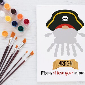 Pirate Handprint Art Craft for Kids, Valentine's Day, Preschool ...