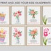 Mother's Day, Flowers Handprint Art Craft, BUNDLE, Gift From Baby, From ...