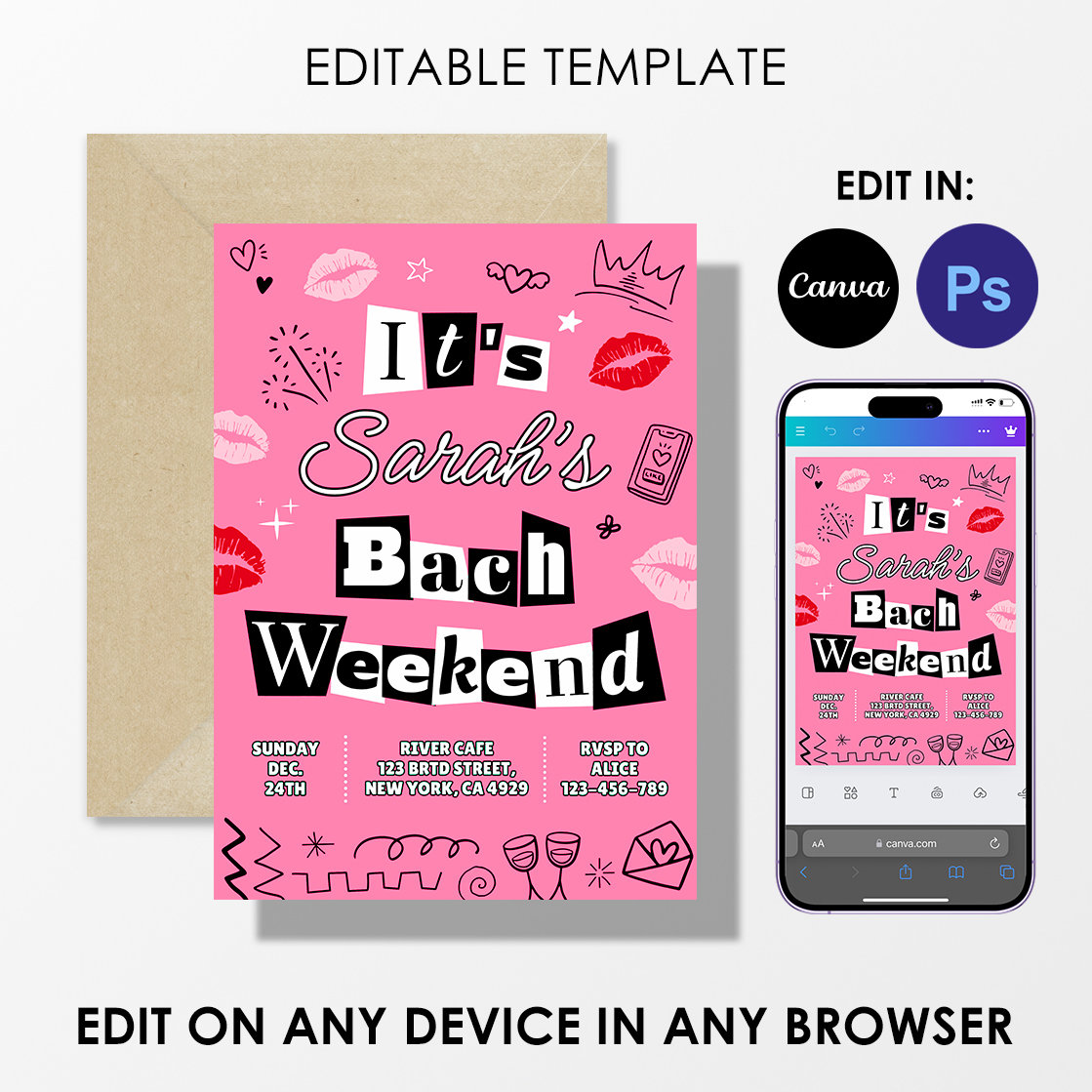 Mean Girls Bachelorette Invitation, Mean Girls Theme Party Bach Weekend ...