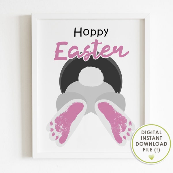 Easter Footprint Art - Etsy