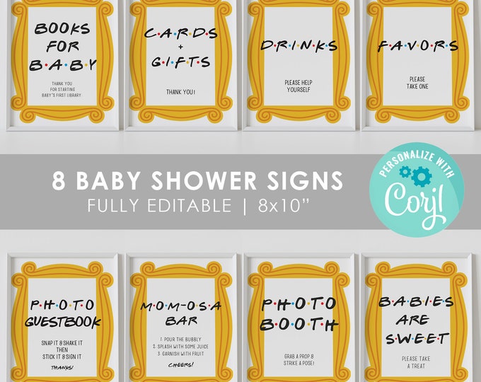 Friends TV Show Party Sign, Episode the One With the Hollywood Director ...