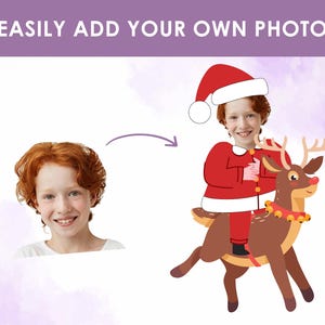Santa Family Photo Frames, Bundle, Add Your Own Photo, DIY, Christmas ...