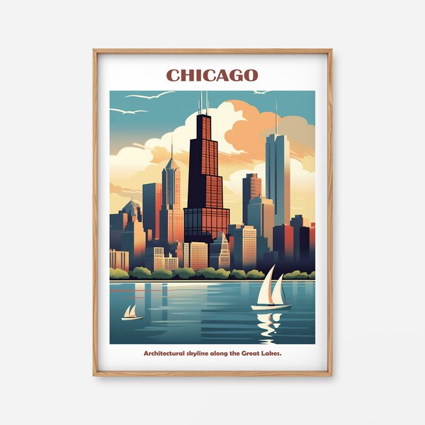 Chicago Poster - Etsy