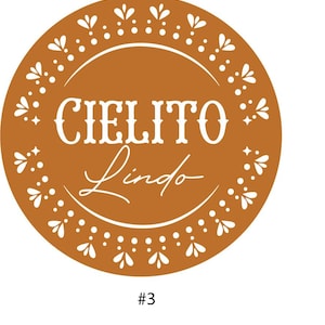 Custom Cielito Lindo Stickers. Recuerdos Para Cumpleaños Y Bautizos. - Etsy