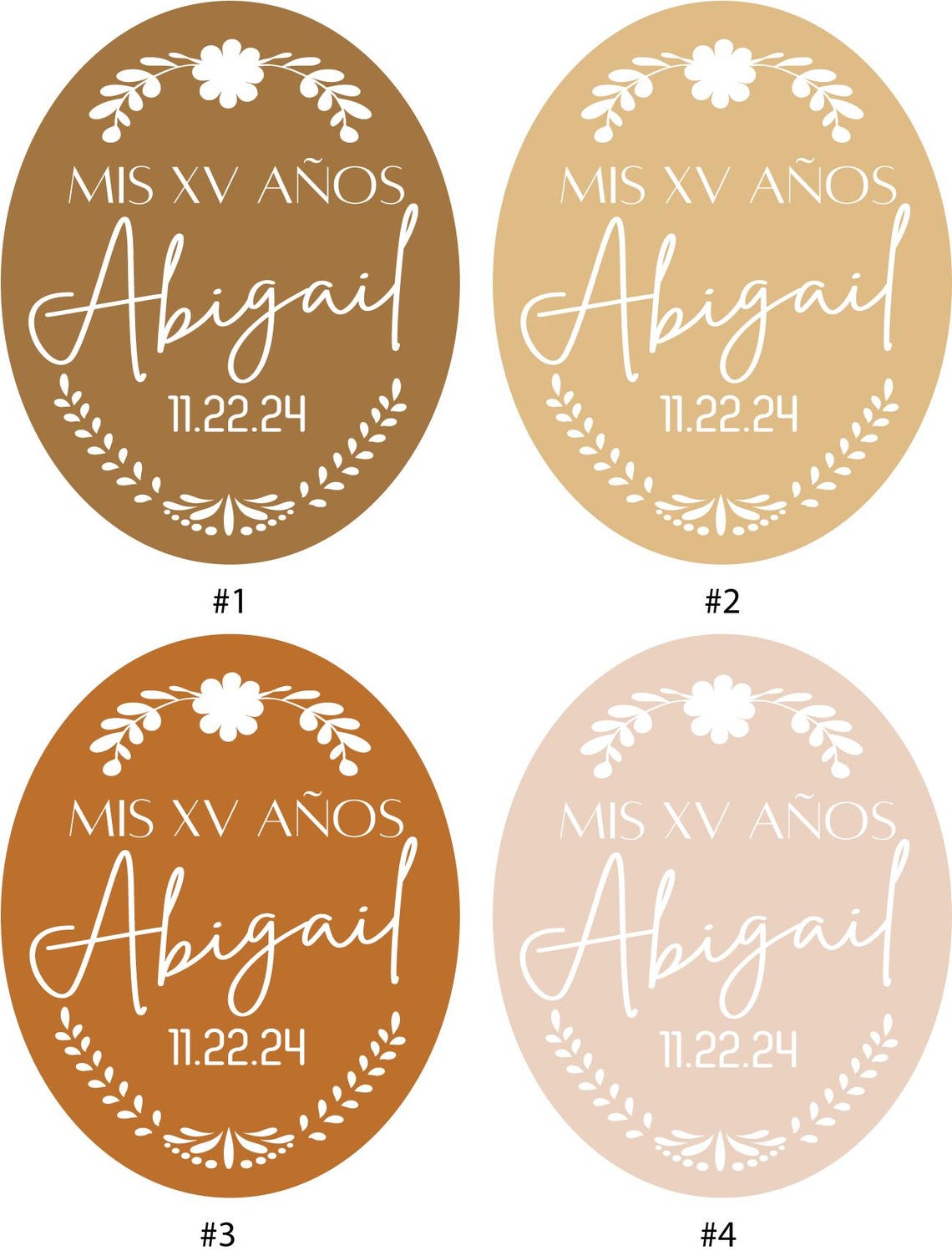 Personalized Mis XV Años Stickers: Talavera Quinceañera Favors - Etsy