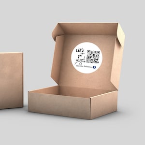 Custom QR Code Stickers: Waterproof Vinyl Labels for Small Business - Etsy