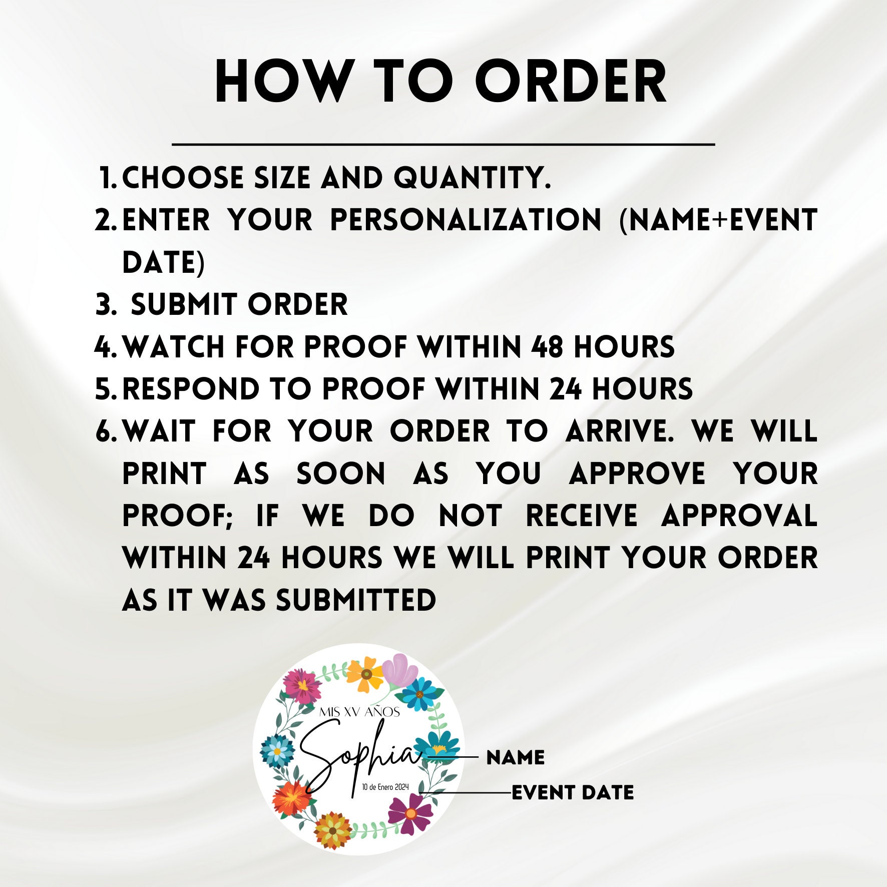 Mis XV Años Stickers: Black & Gold Quinceanera Favor Labels - Etsy