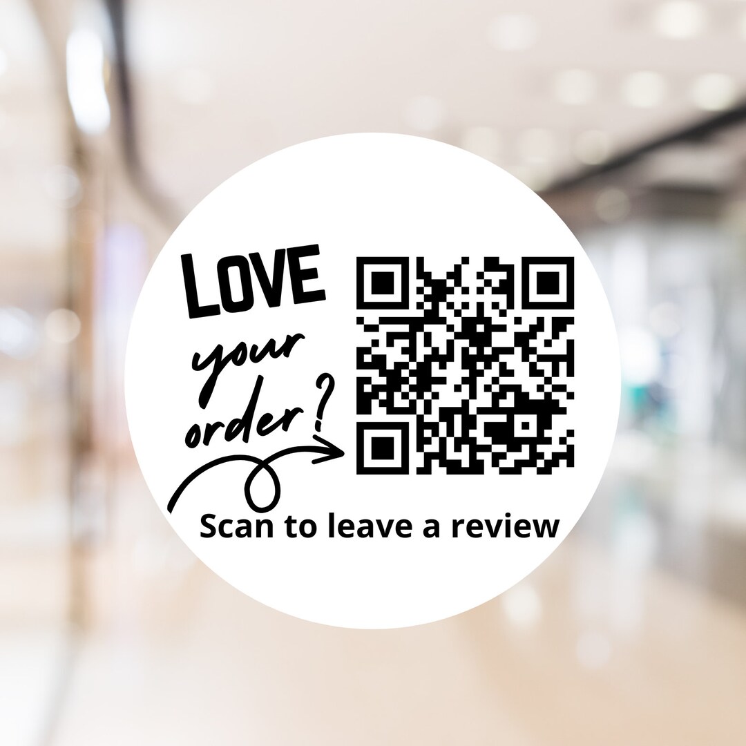 Custom QR Code Sticker, Business Packaging Stickers, Easy to Scan Leave ...