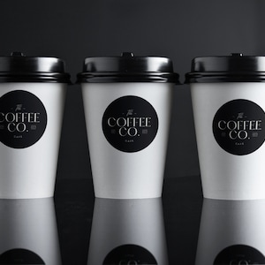 Custom Circle Logo Labels: Glossy Vinyl Business Stickers, Packaging ...