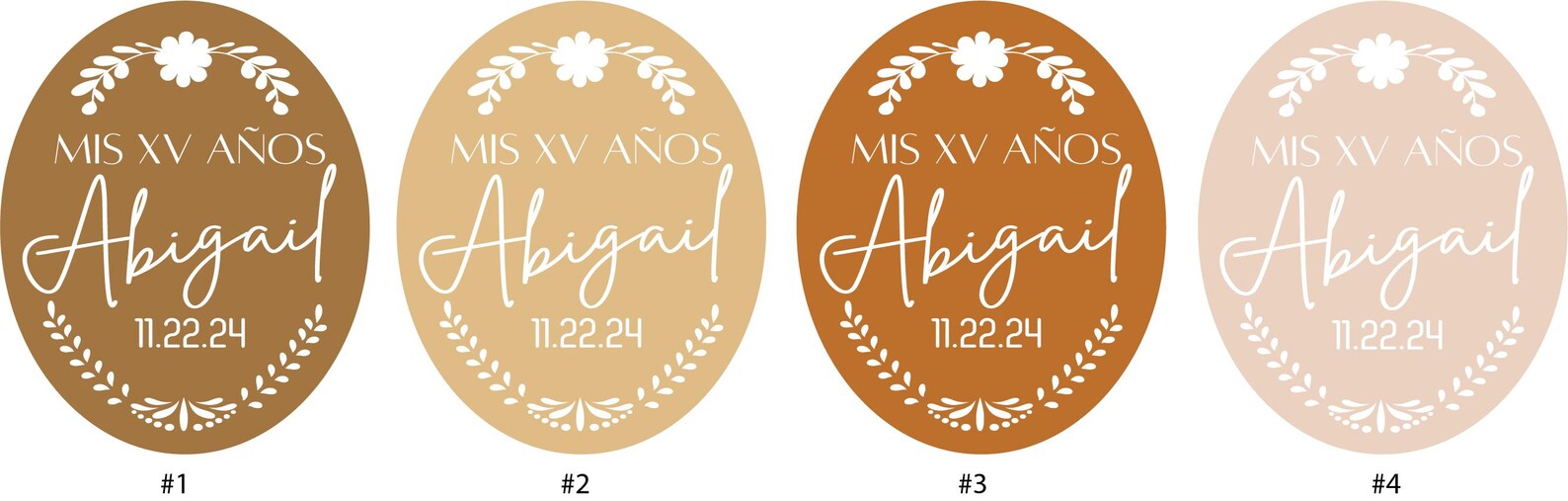 Personalized Mis XV Años Stickers: Talavera Quinceañera Favors - Etsy