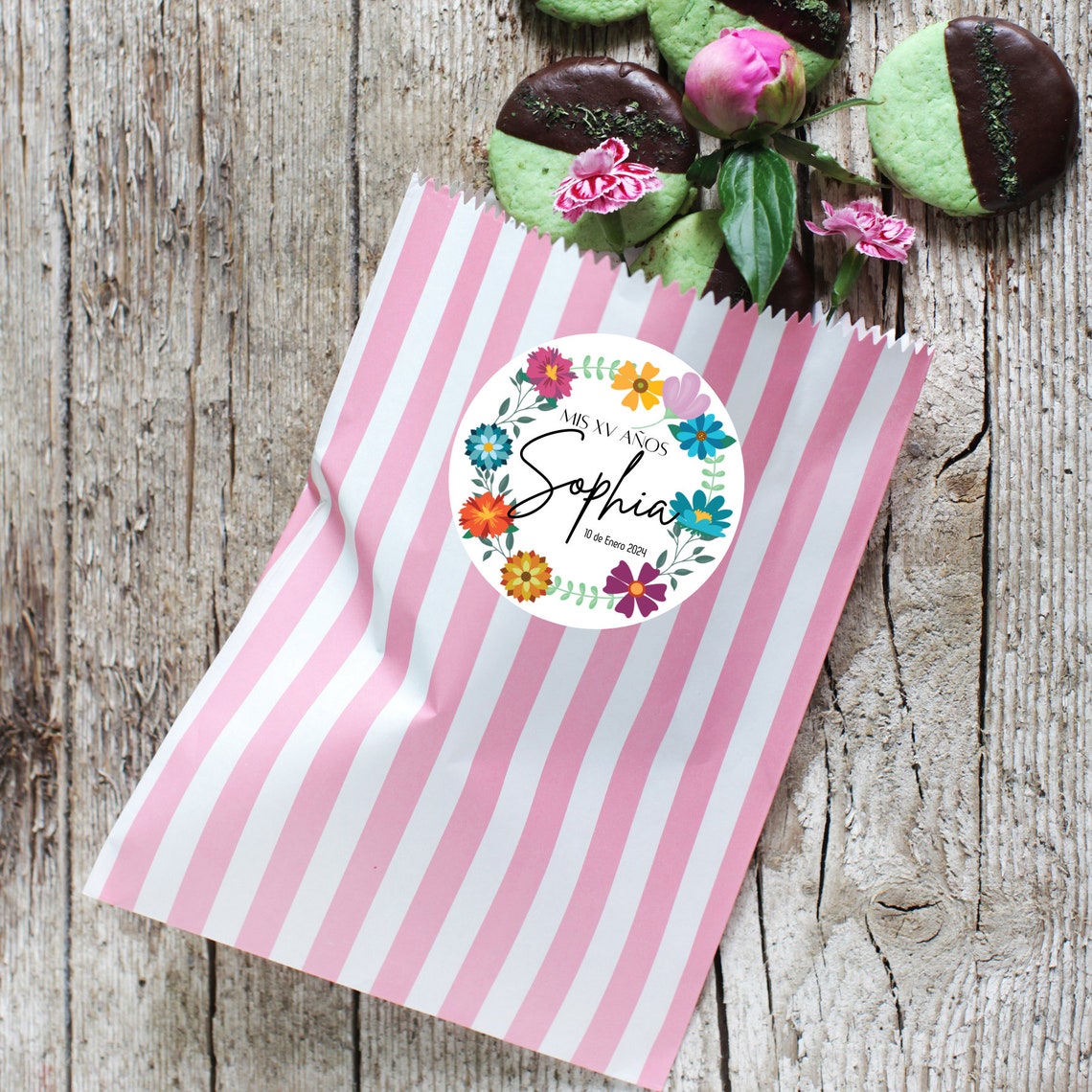 Mis XV Años Stickers: Black & Gold Quinceanera Favor Labels - Etsy